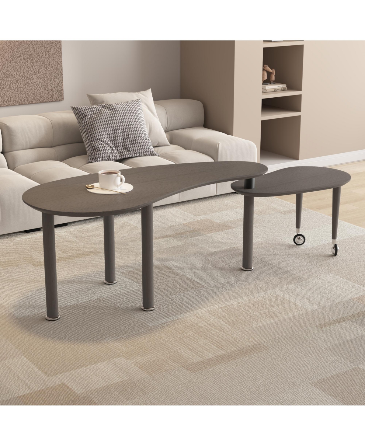 Click here for Rainsken 360° Rotatable Coffee Table  Nesting... prices