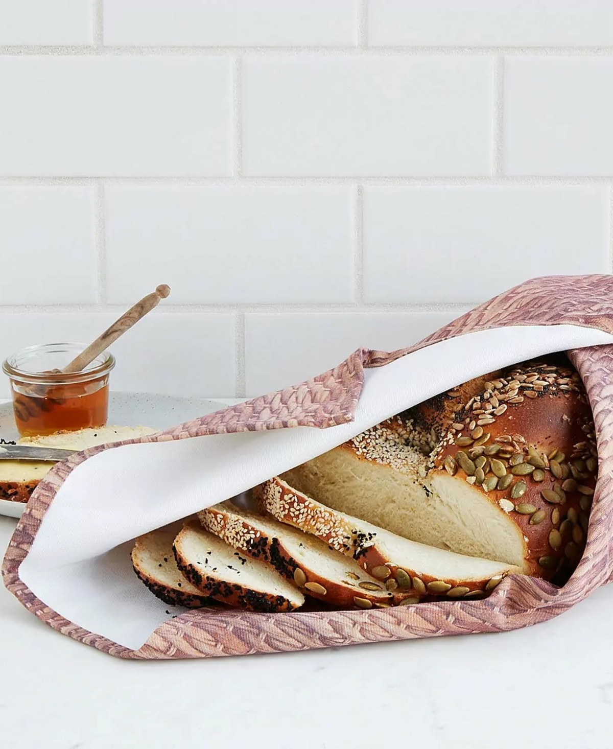 Click here for Uncommon Goods Bread Warming Blanket - Basket weav... prices