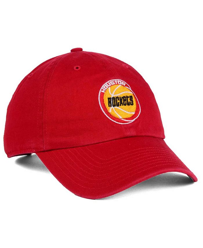 '47 Brand Houston Rockets Hardwood Classics Clean Up Cap - Macy's