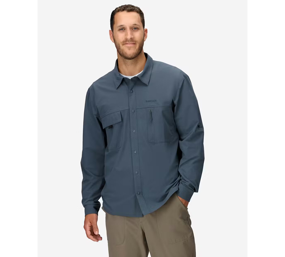 Click here for Marmot Mens Athletic-Fit Upf 40 Overshirt - Thunde... prices