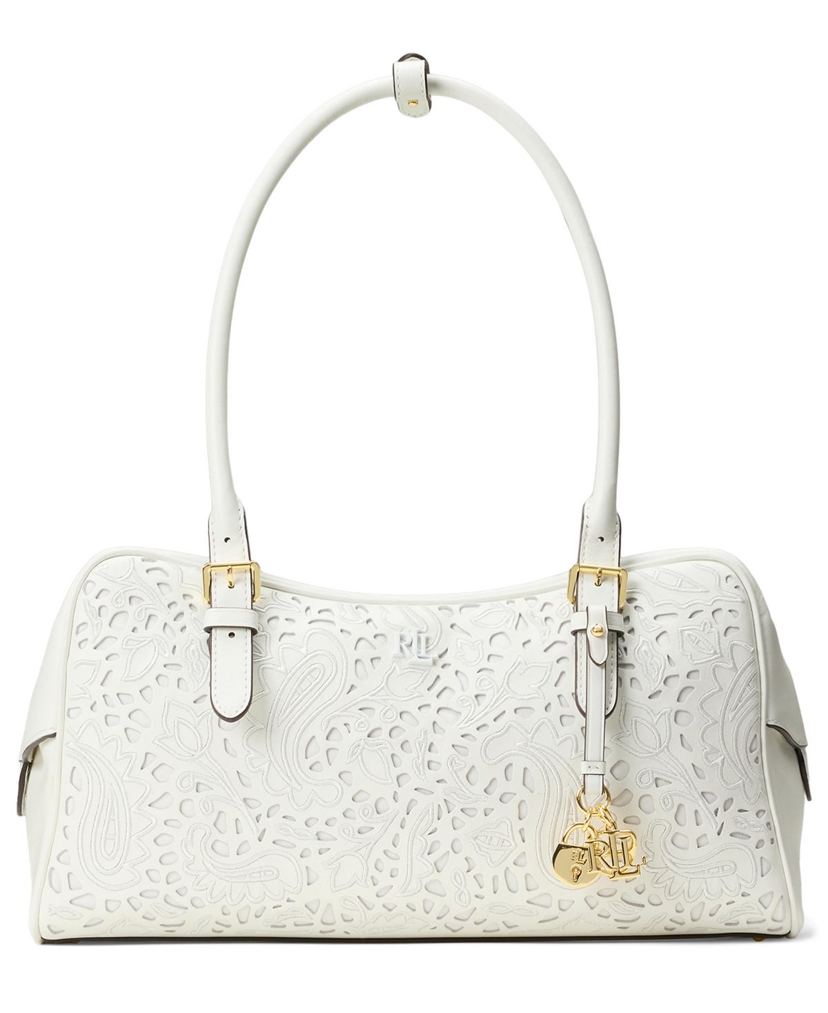 Click here for Lauren Ralph Lauren Marcy Large Perforated Nappa L... prices