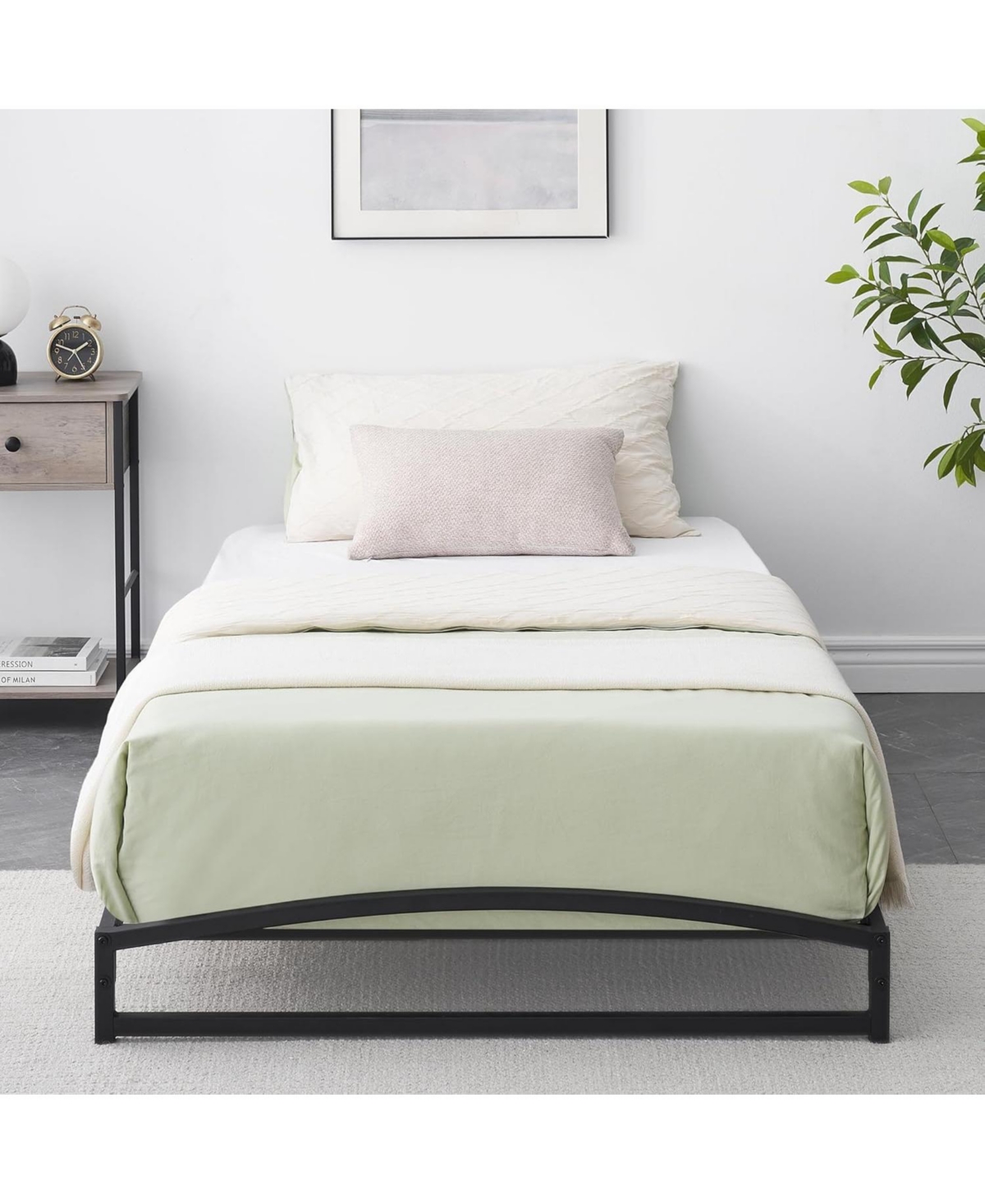 Click here for gaomon Twin 6in Metal Platform Bed Frame Steel Sla... prices