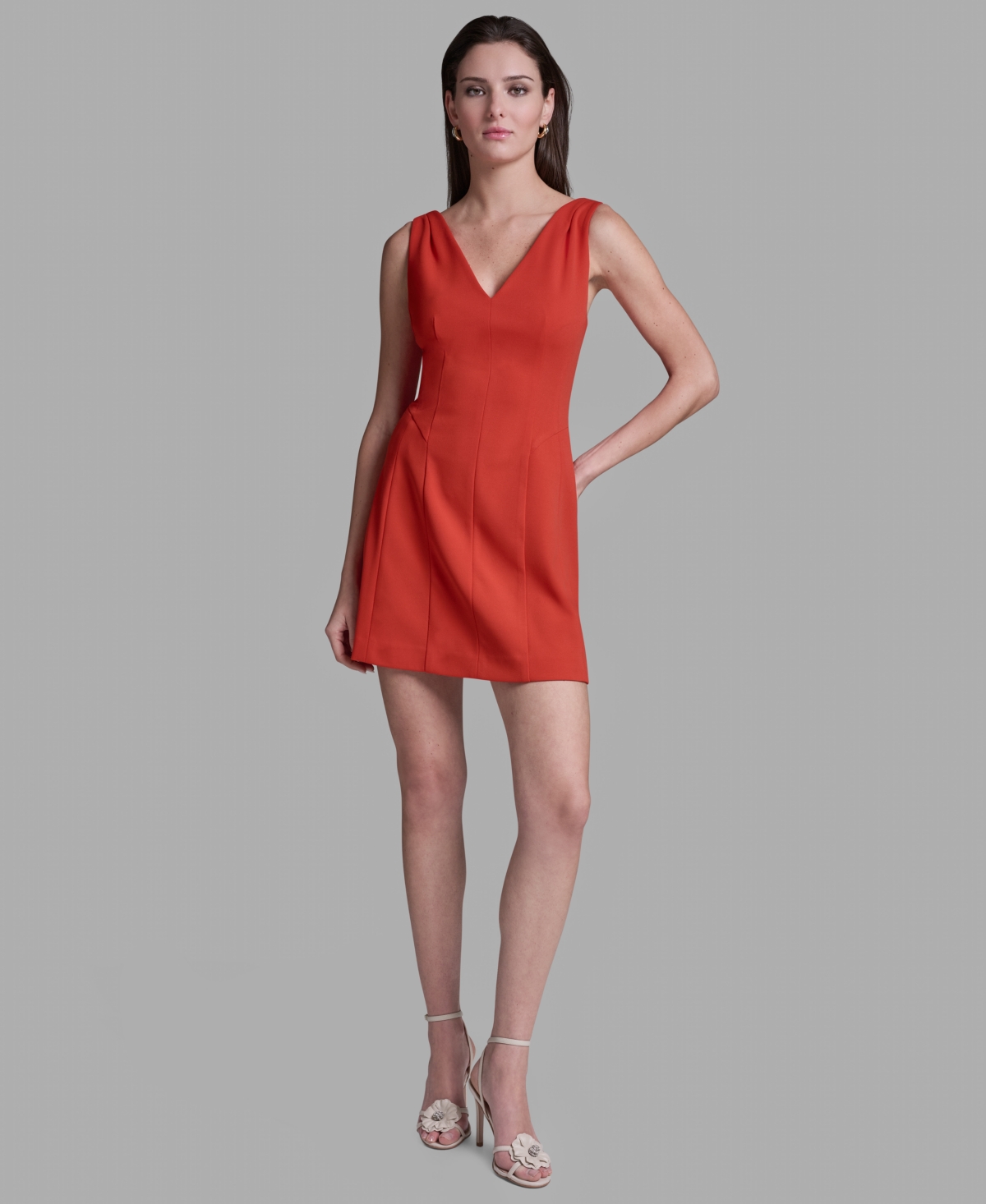 Click here for Bcbg Womens V-Neck Fit-and-Flare Mini Dress - Fire... prices