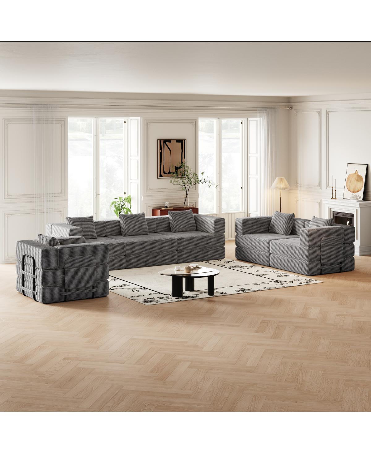 Click here for Streamdale Furniture 6-seater folding sofa bed wit... prices