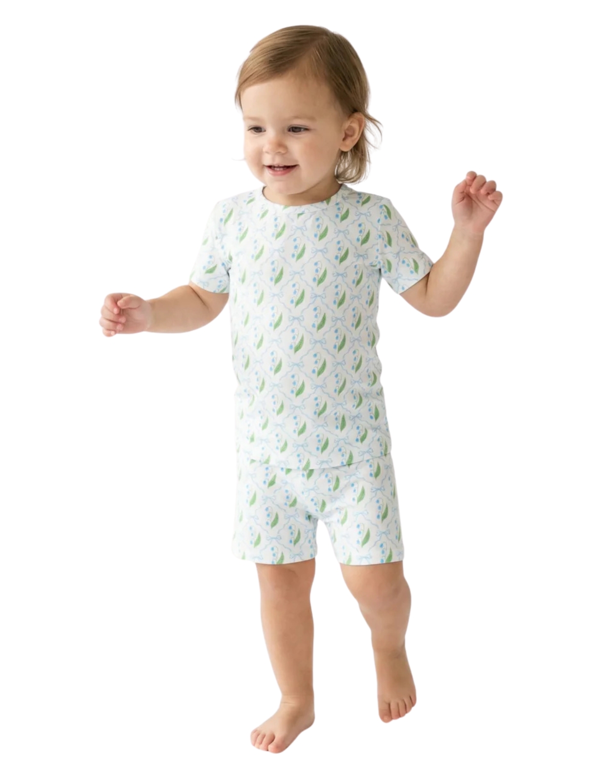 Click here for Motette Toddler Girlss bell Bows Pajamas Set - Blu... prices