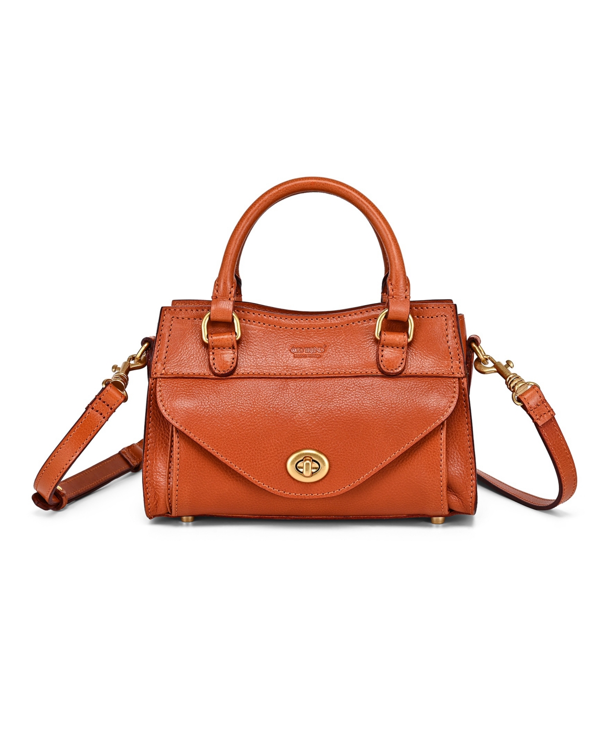 Click here for Old Trend Lockwood Small Satchel Bag - Cognac Brow... prices