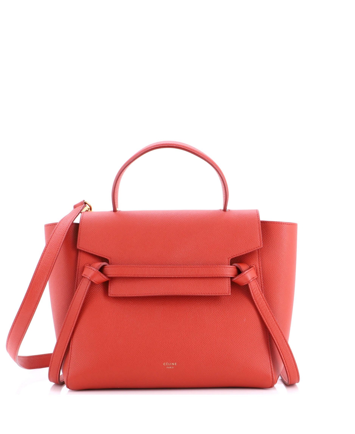 Click here for Pre-Owned Celine Micro Belt Bag Textured Leather -... prices