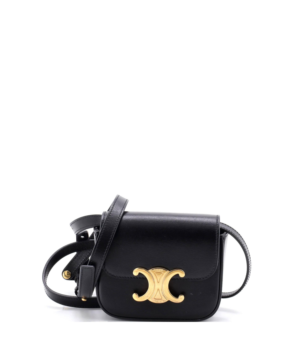 Click here for Pre-Owned Celine Mini Triomphe Shoulder Bag Smooth... prices