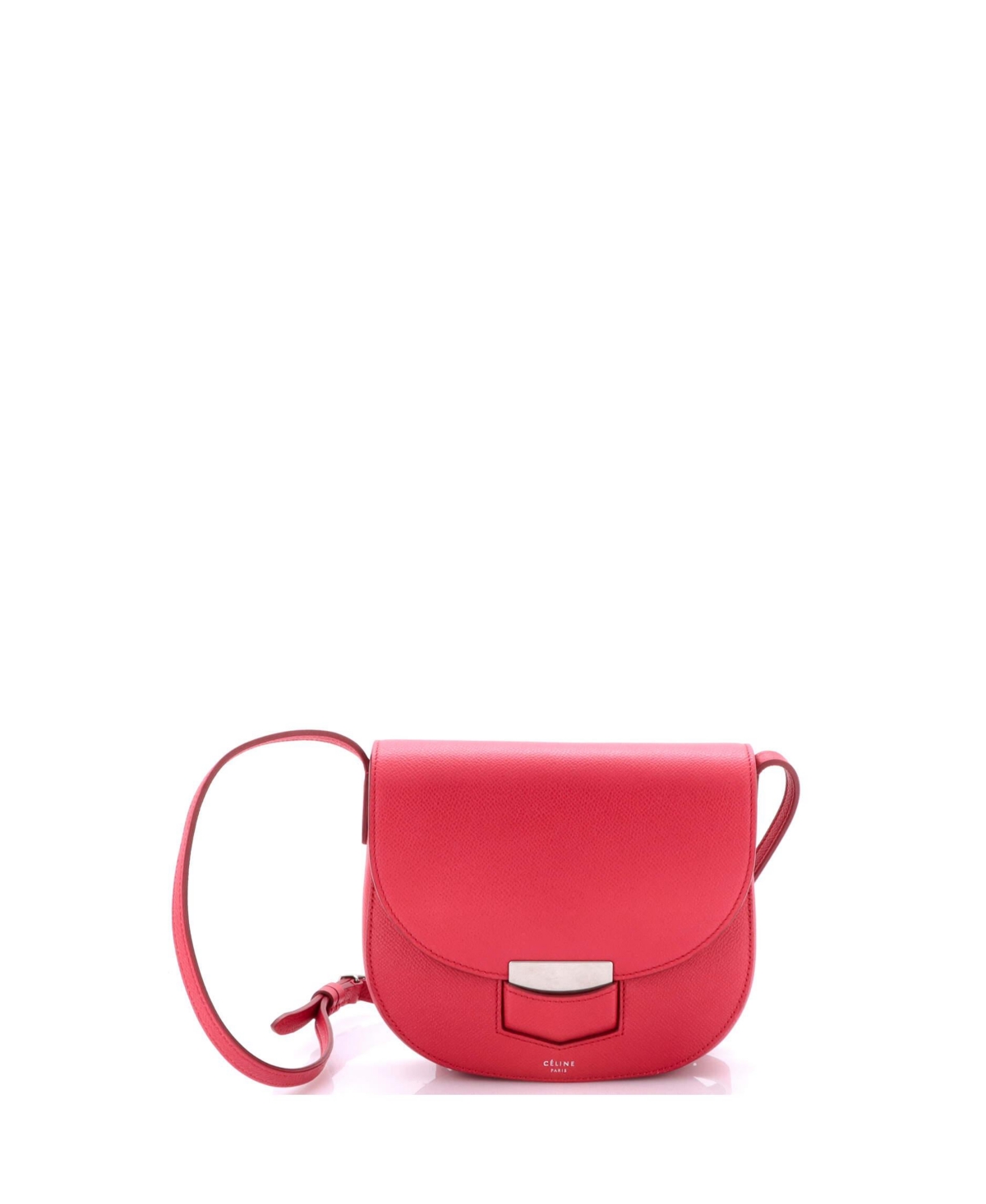 Click here for Pre-Owned Celine Small Trotteur Crossbody Bag Grai... prices