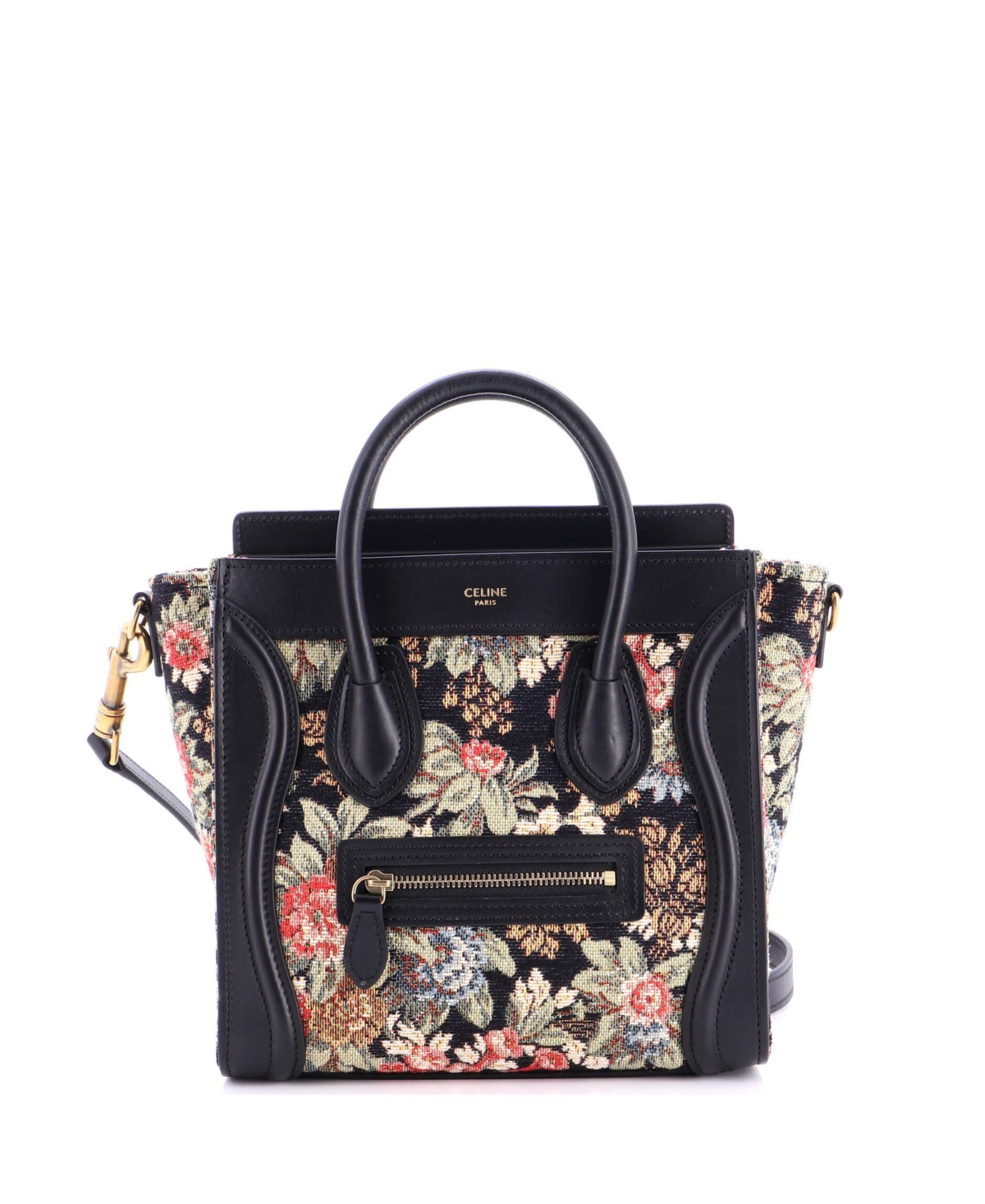 Click here for Pre-Owned Celine Nano Luggage Bag Printed Jacquard... prices