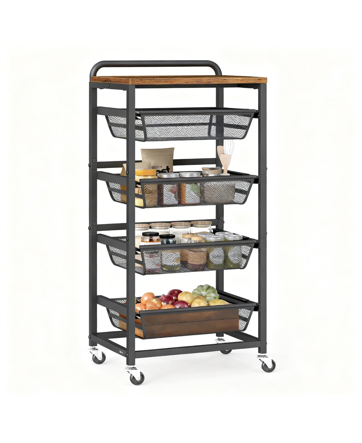 Click here for Yigii Kitchen Storage Cart with Pull-Out Baskets... prices