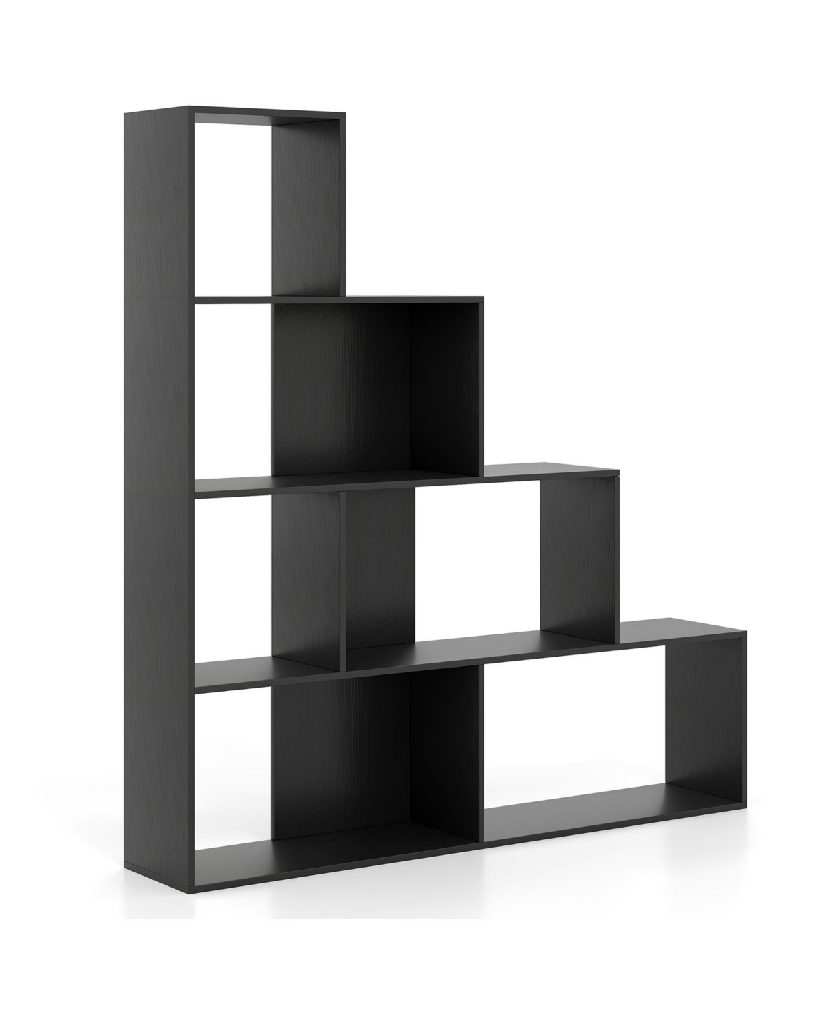 Click here for Slickblue 4-Tier Modern Stepped Bookshelf with 6 S... prices