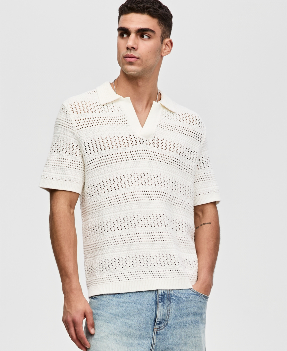 Click here for Mode of One Mens Relaxed-Fit Novelty Stitch Short-... prices