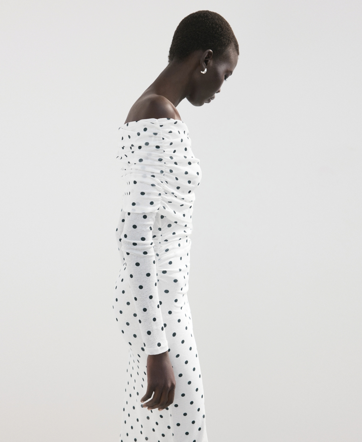 Click here for Mango Womens Polka-Dot Strapless Dress - White prices