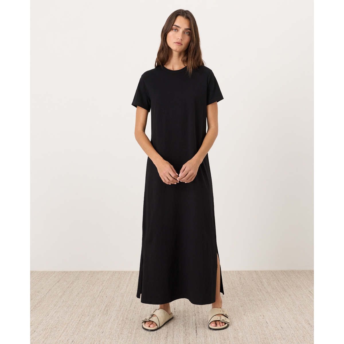 Click here for Pact Womens Organic Cotton Slub Easy Tee Maxi Dres... prices