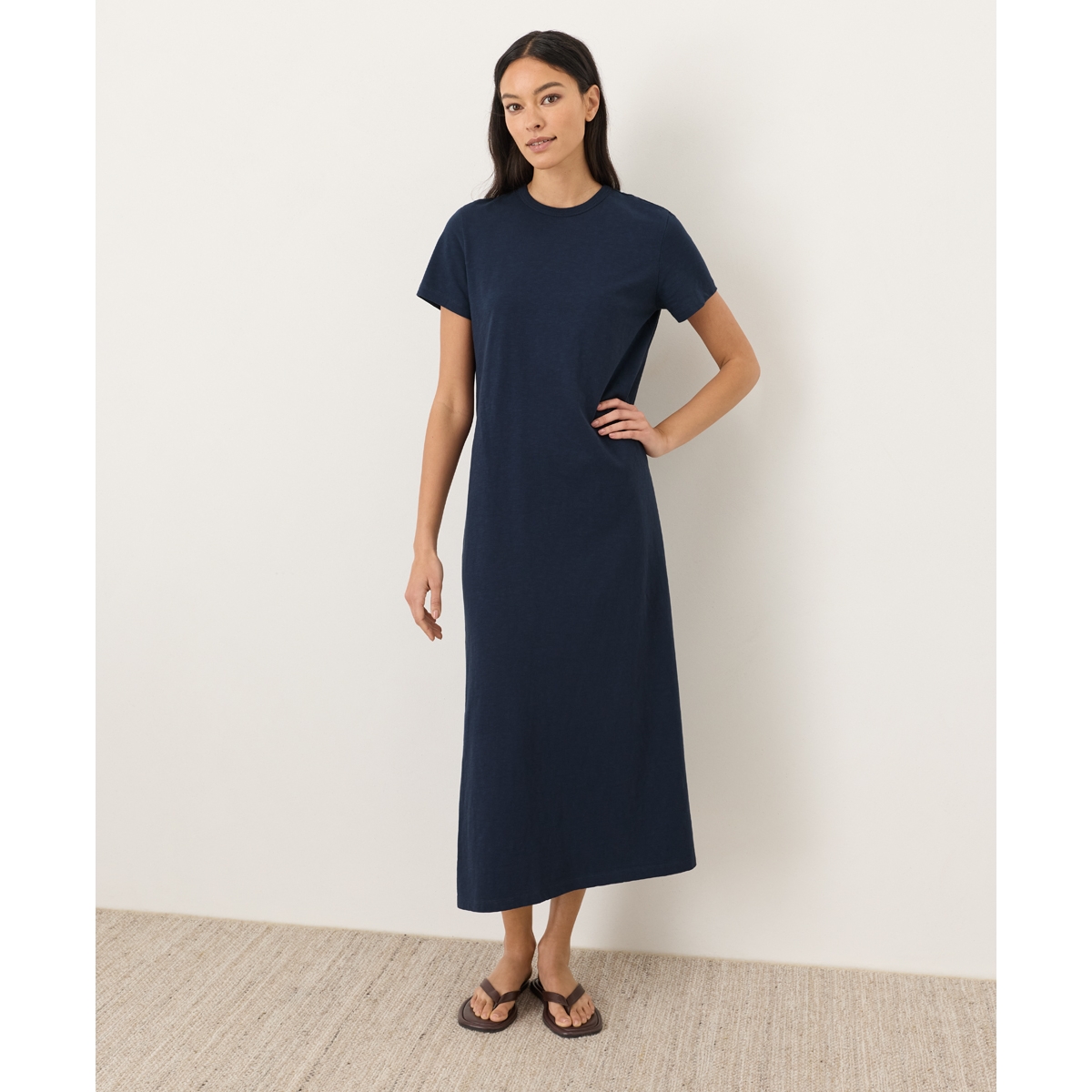 Click here for Pact Womens Organic Cotton Slub Easy Tee Maxi Dres... prices