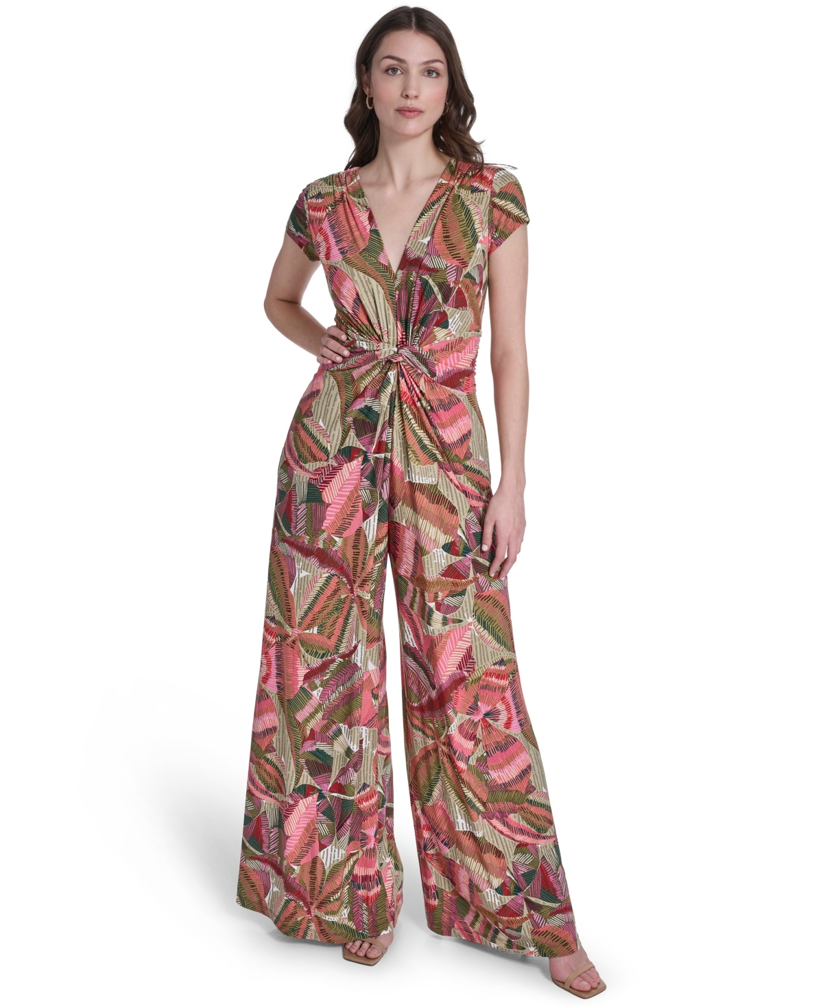 Click here for Vince Camuto Womens Short-Sleeve V-Neck Jumpsuit -... prices