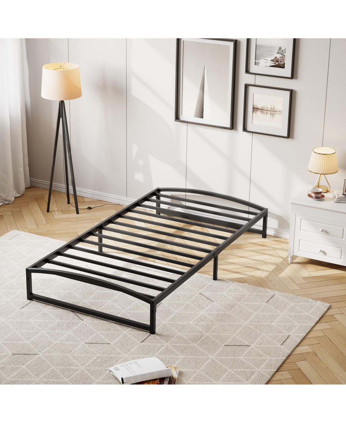 Click here for gaomon Twin 10in Metal Platform Bed Frame Low Prof... prices