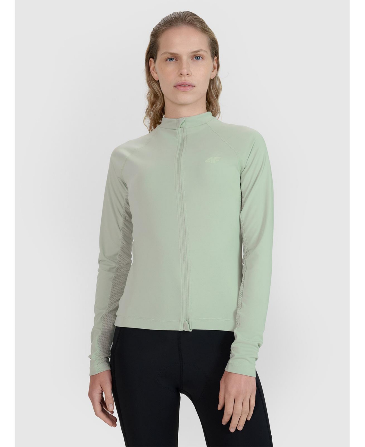 Click here for 4F Womens Zip-Up Cycling Longsleeve - Mint prices