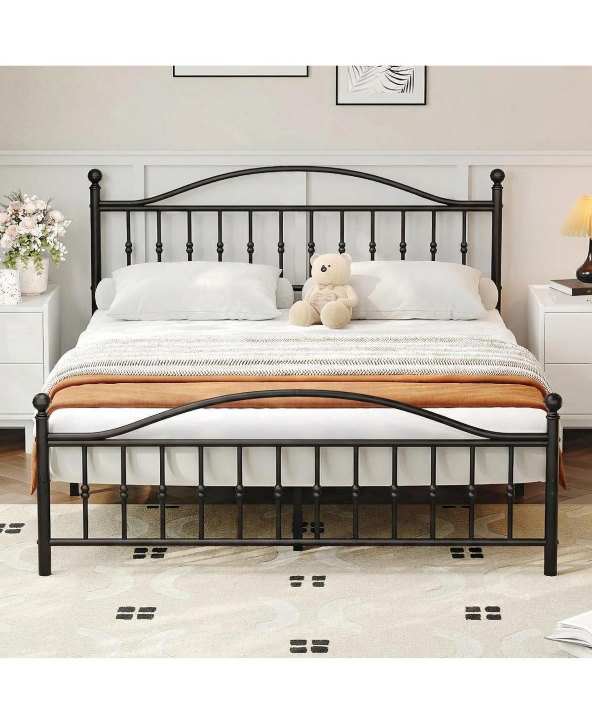 Click here for gaomon Size Metal Platform Bed Frame with Victoria... prices