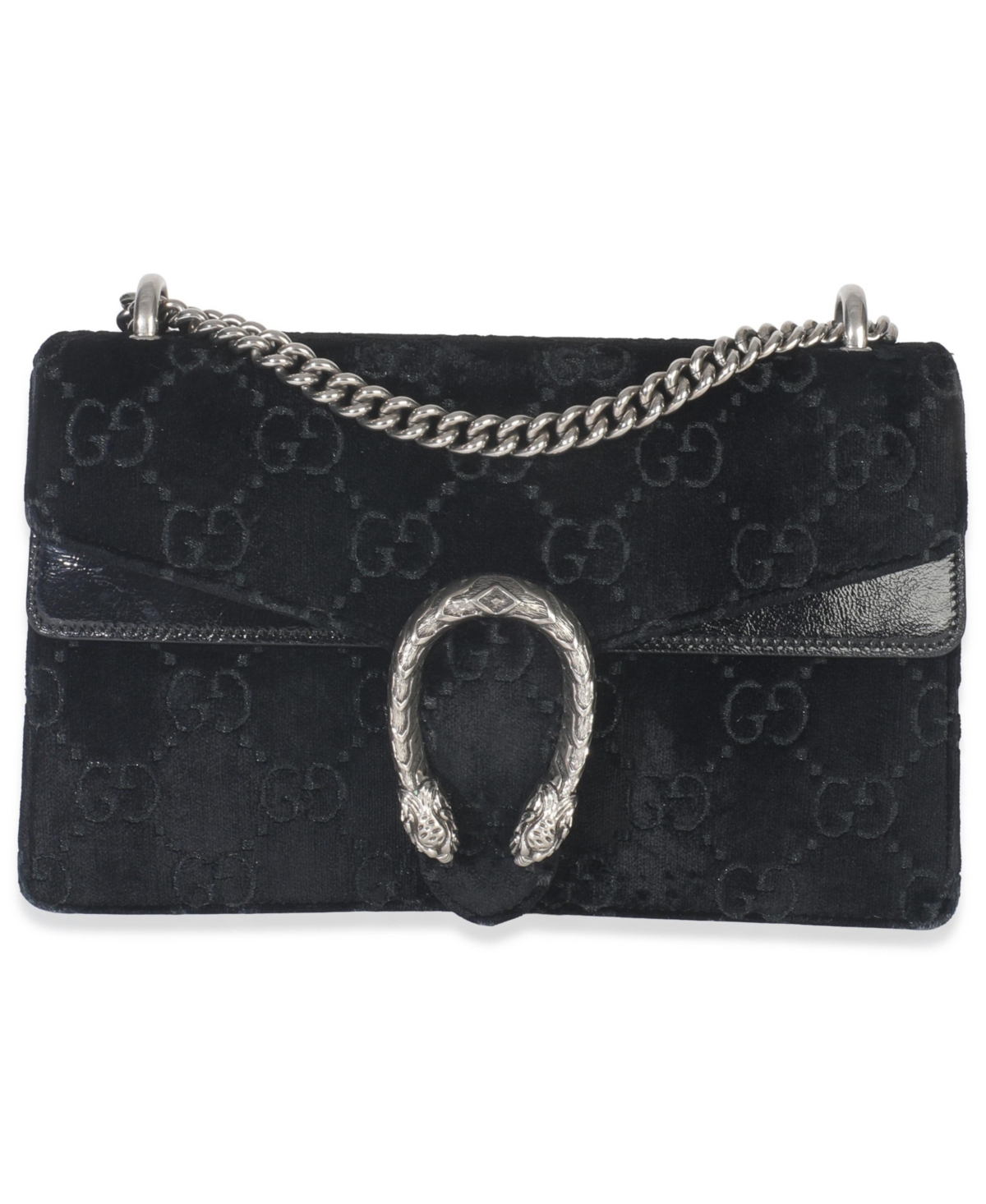 Click here for Pre-Owned Gucci Black Gg Embossed Velvet Small Dio... prices