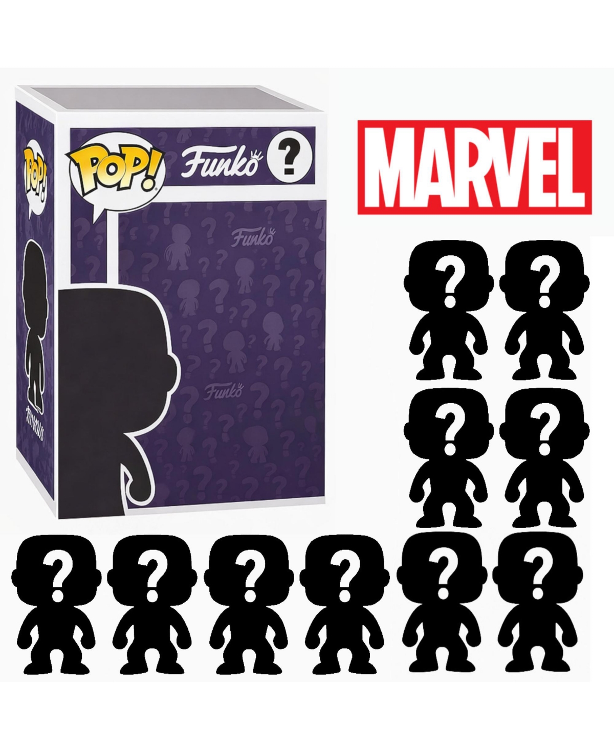 Click here for Funko Pack of 10 Surprise Mystery Marvel Pop! Rand... prices