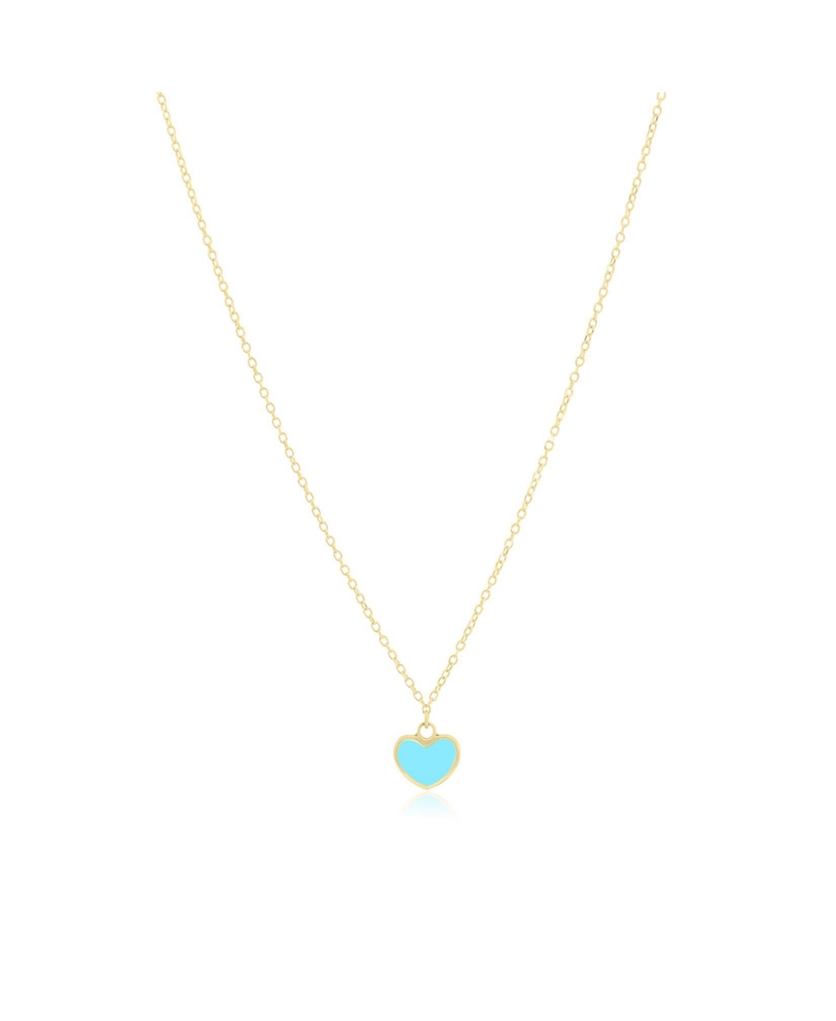 Click here for The Lovery Mini Turquoise Single Heart Necklace 14... prices