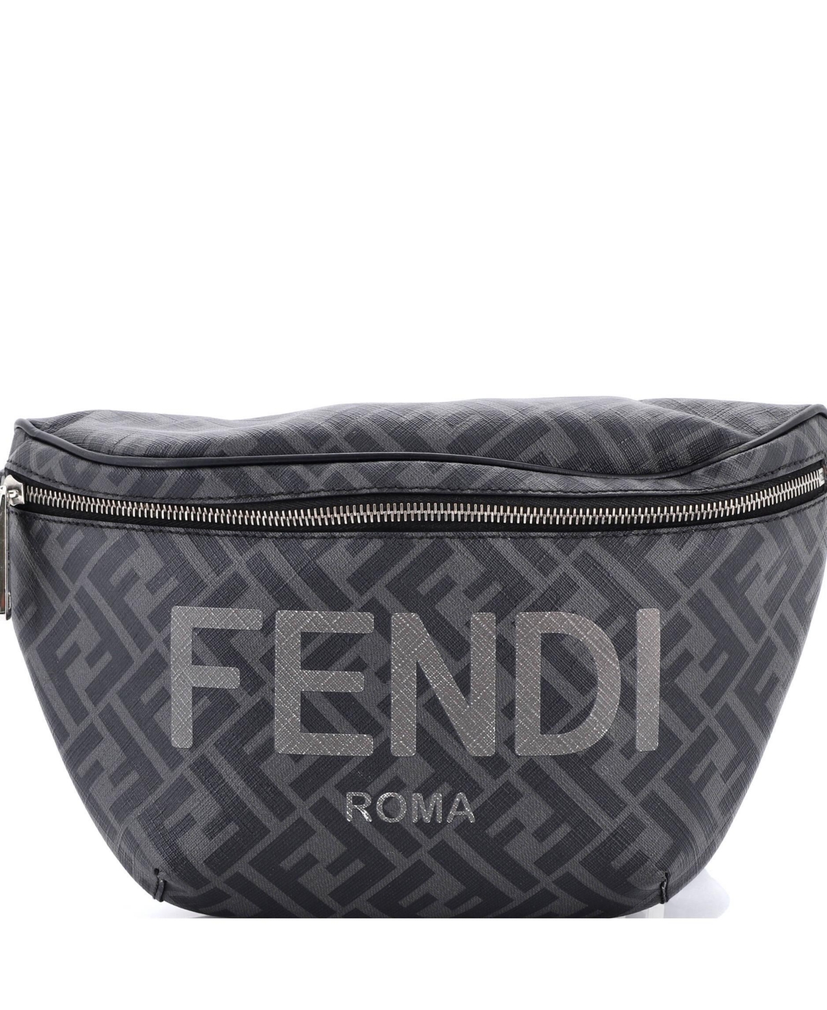 Click here for Pre-Owned Fendi Medium Ff 1974 Logo Waist Bag Zucc... prices