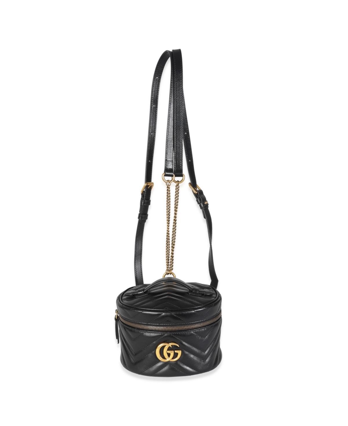 Click here for Pre-Owned Gucci Black Calfskin Matelasse Mini Gg M... prices