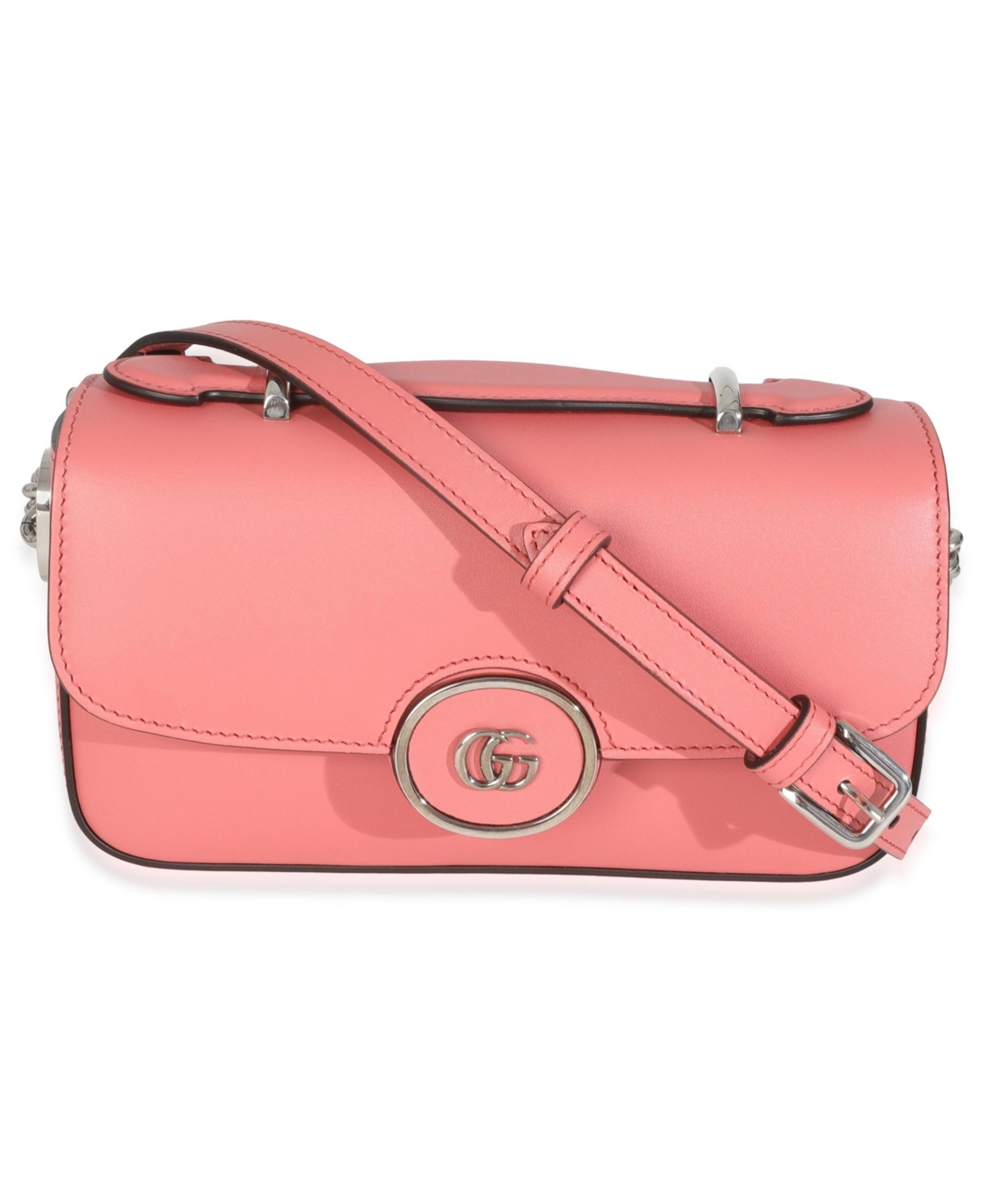 Click here for Pre-Owned Gucci Pink Senna Calfskin Petite Gg Top... prices