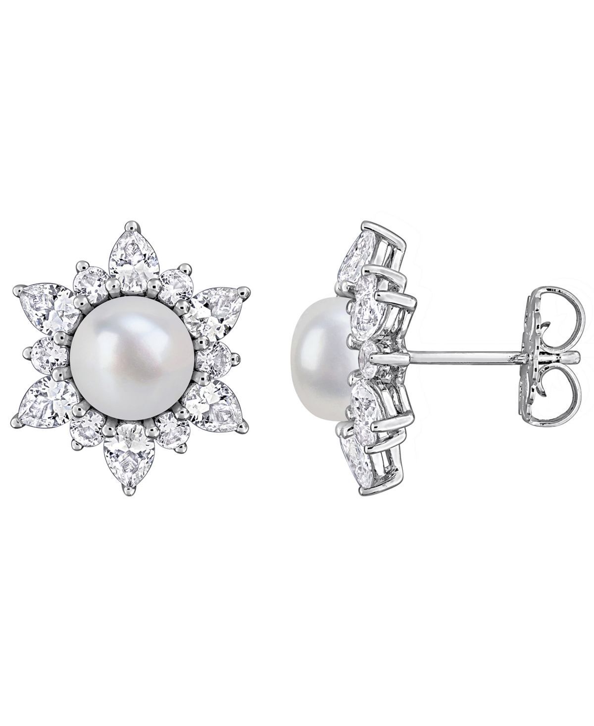 Click here for Macys Cultured Freshwater Pearl & Created White Sa... prices
