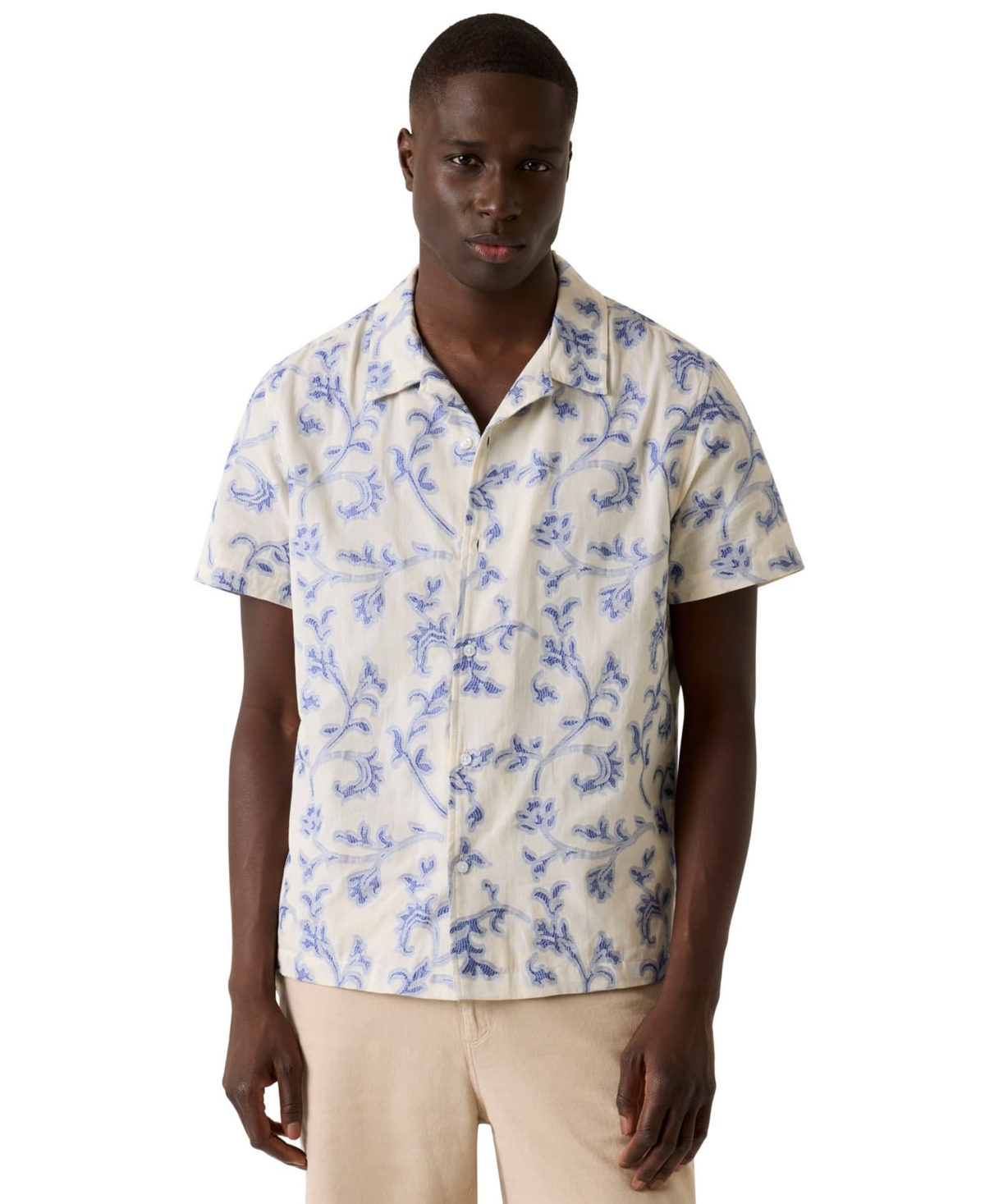 Click here for Guess Mens Regular-Fit Short-Sleeve Shirt - Wheat... prices