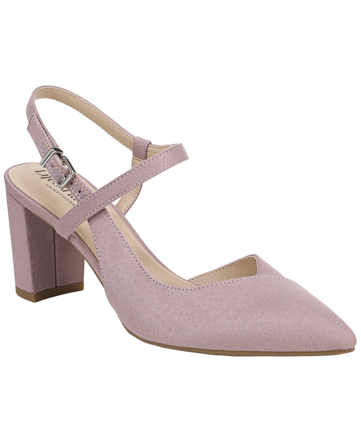 Click here for LifeStride Womens Raelynn Slingback Pumps - Amethy... prices