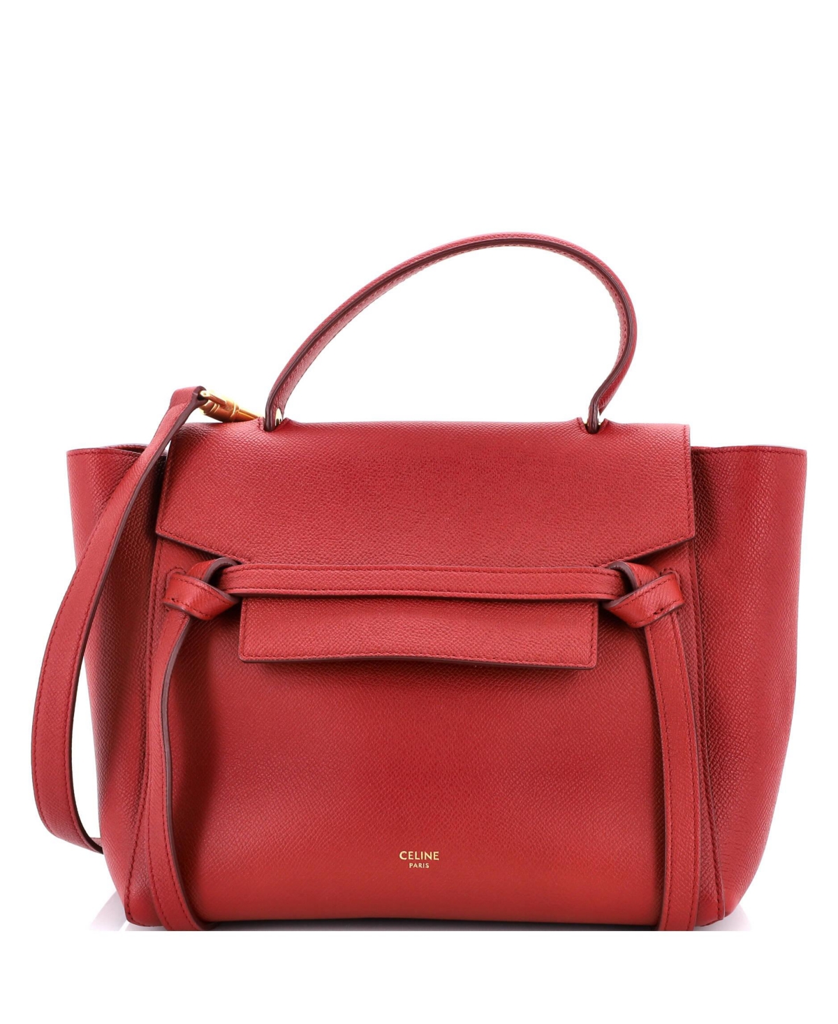 Click here for Pre-Owned Celine Micro Belt Bag Textured Leather -... prices