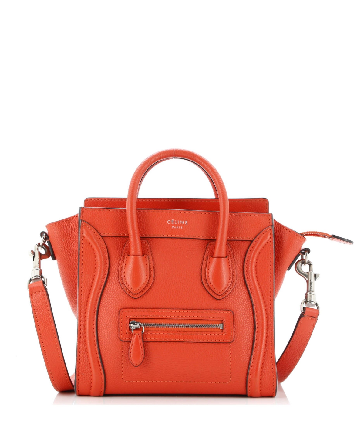 Click here for Pre-Owned Celine Nano Luggage Bag Grainy Leather -... prices