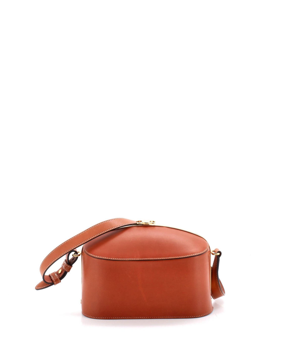 Click here for Pre-Owned Celine Lunch Box Bag Leather - Brown prices