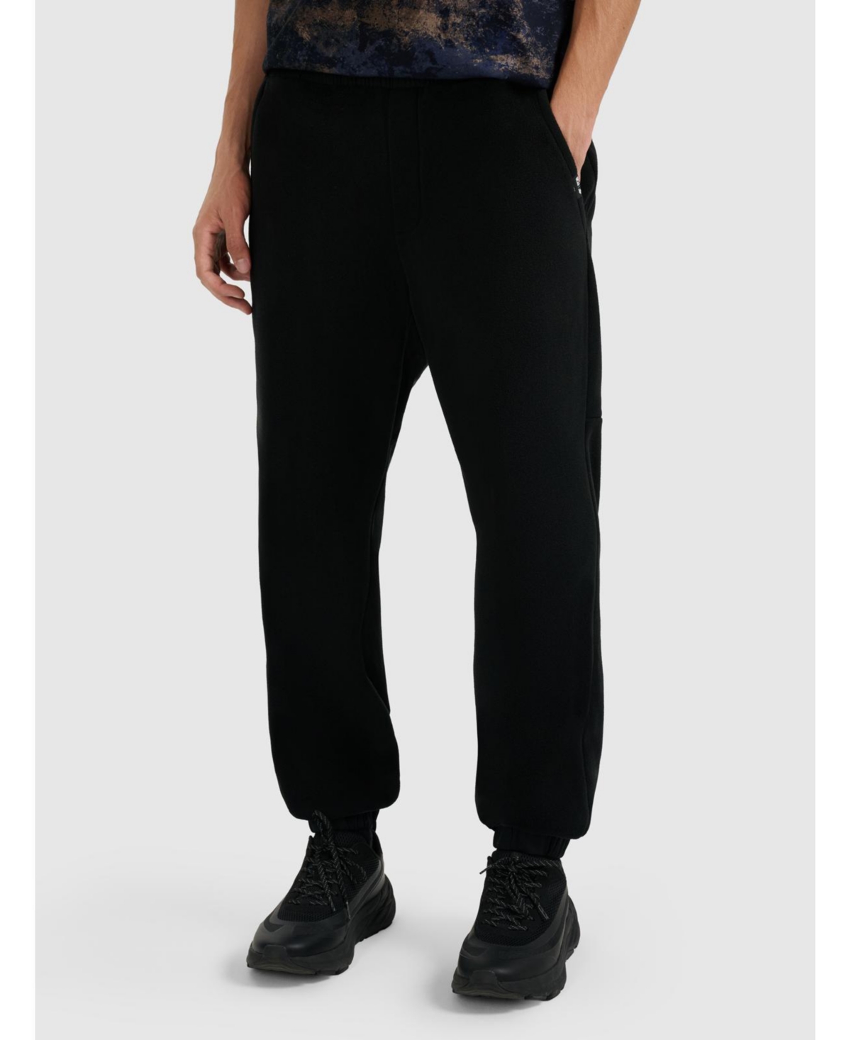 Click here for 4F Mens Fleece Tracksuit Trousers - Deep black prices