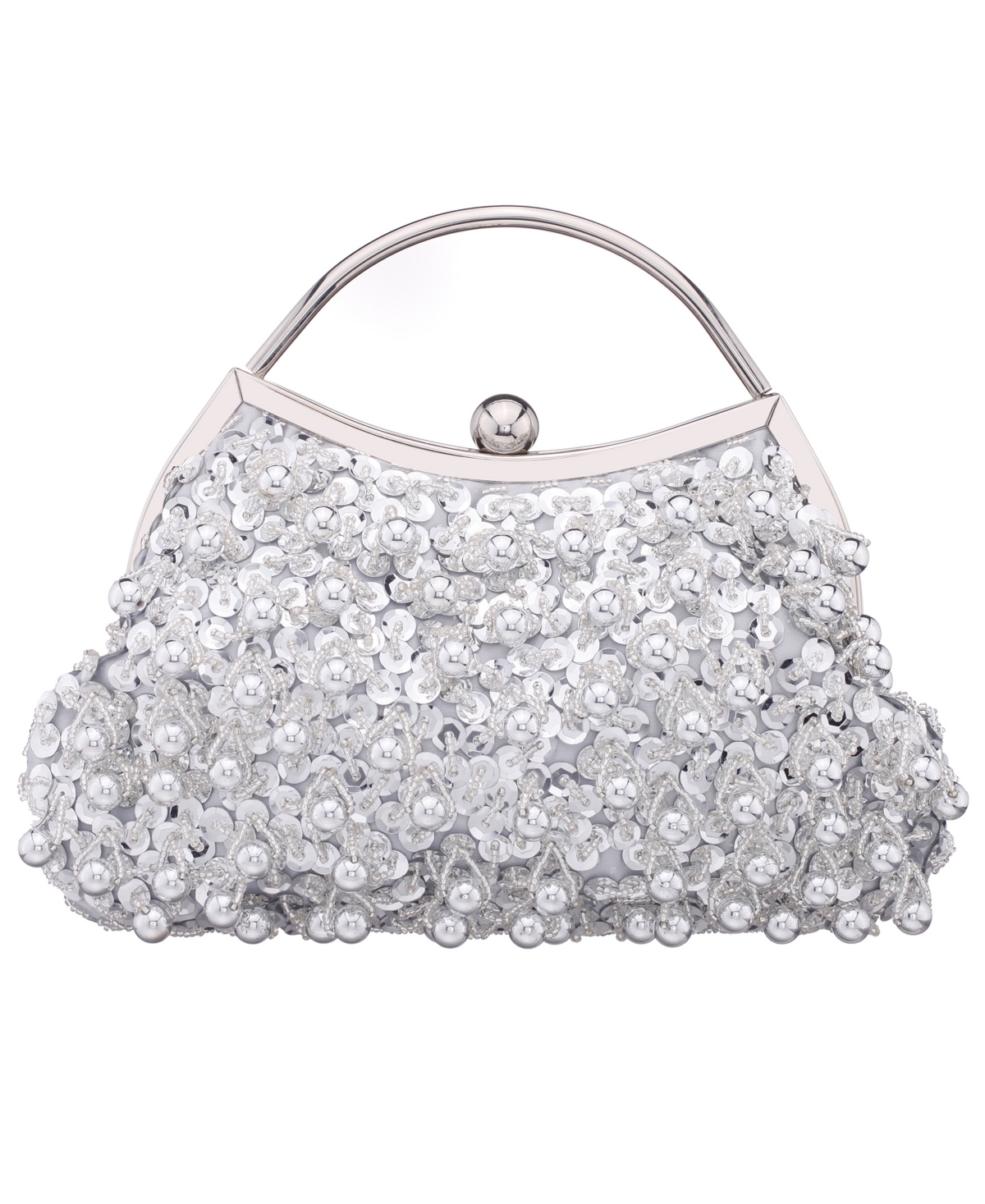 Click here for Nina Raava Sequin Small Clutch Handbag - Silver prices