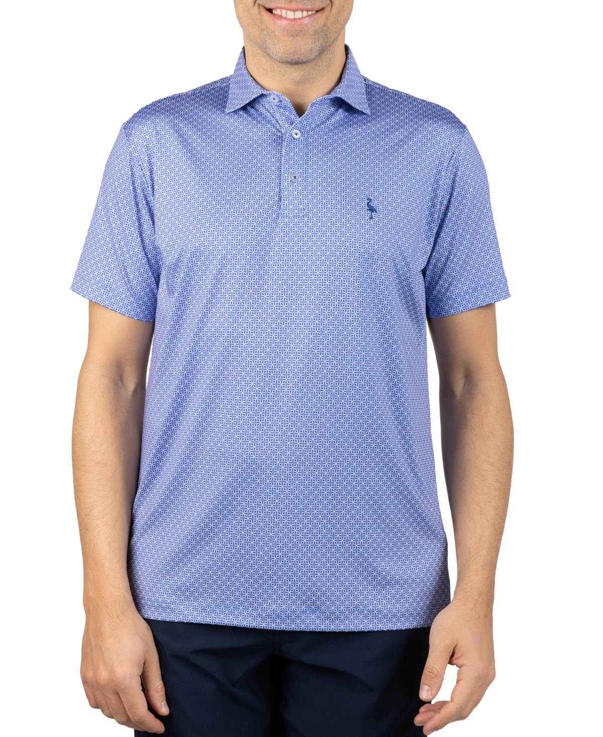 Click here for Tailorbyrd Mens Geo Floral Printed Performance Pol... prices