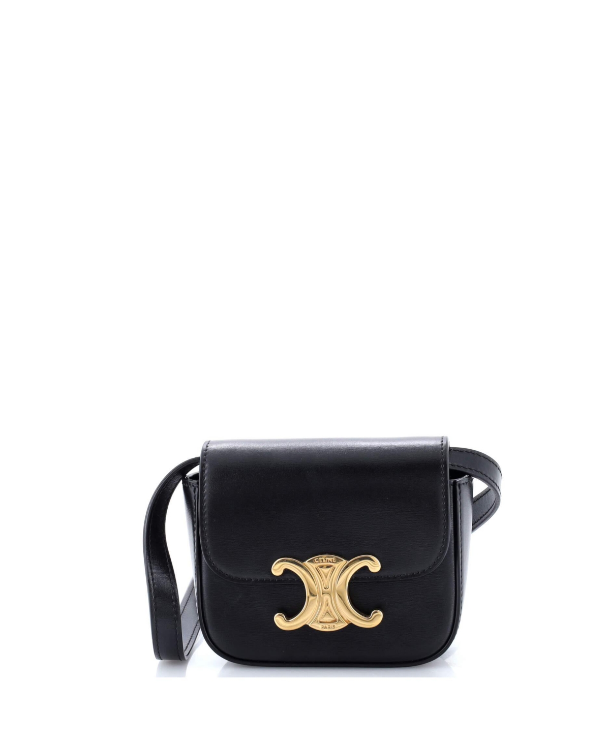 Click here for Pre-Owned Celine Mini Triomphe Shoulder Bag Smooth... prices