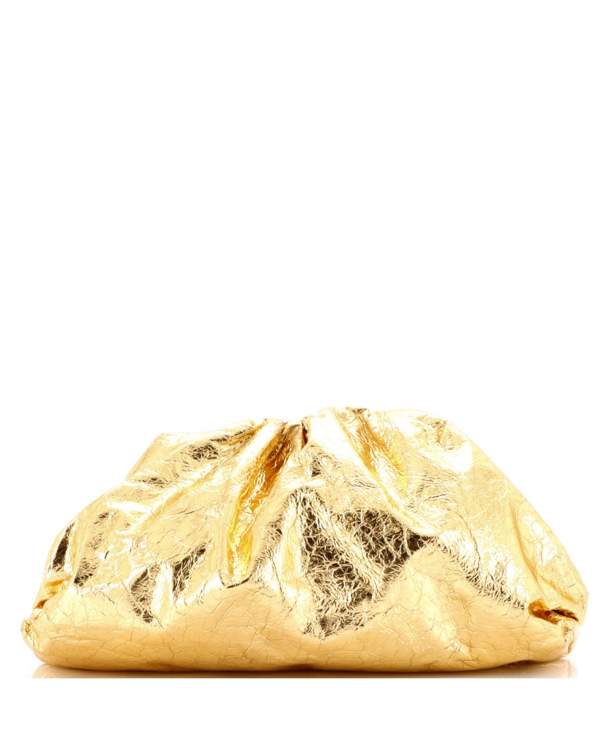 Click here for Pre-Owned Bottega Veneta The Pouch Crinkled Metall... prices