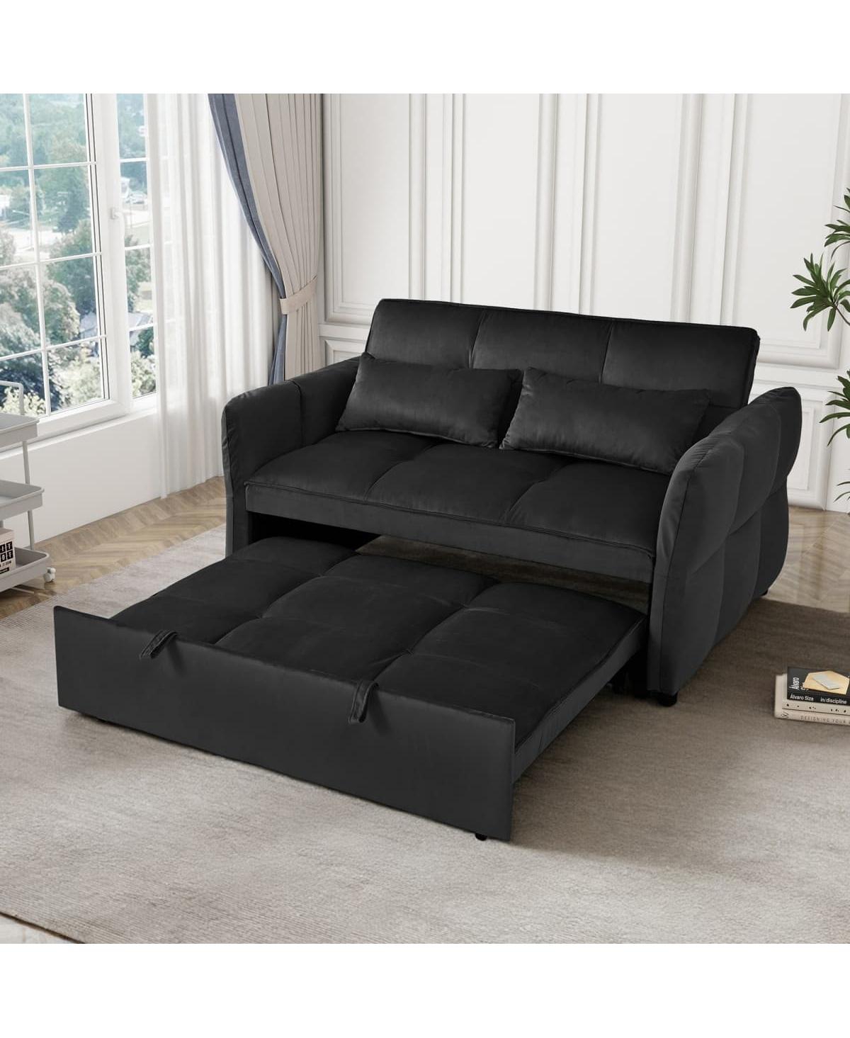 Click here for Maison Boucle 3-in-1 Velvet Pull Out Sleeper Sofa... prices