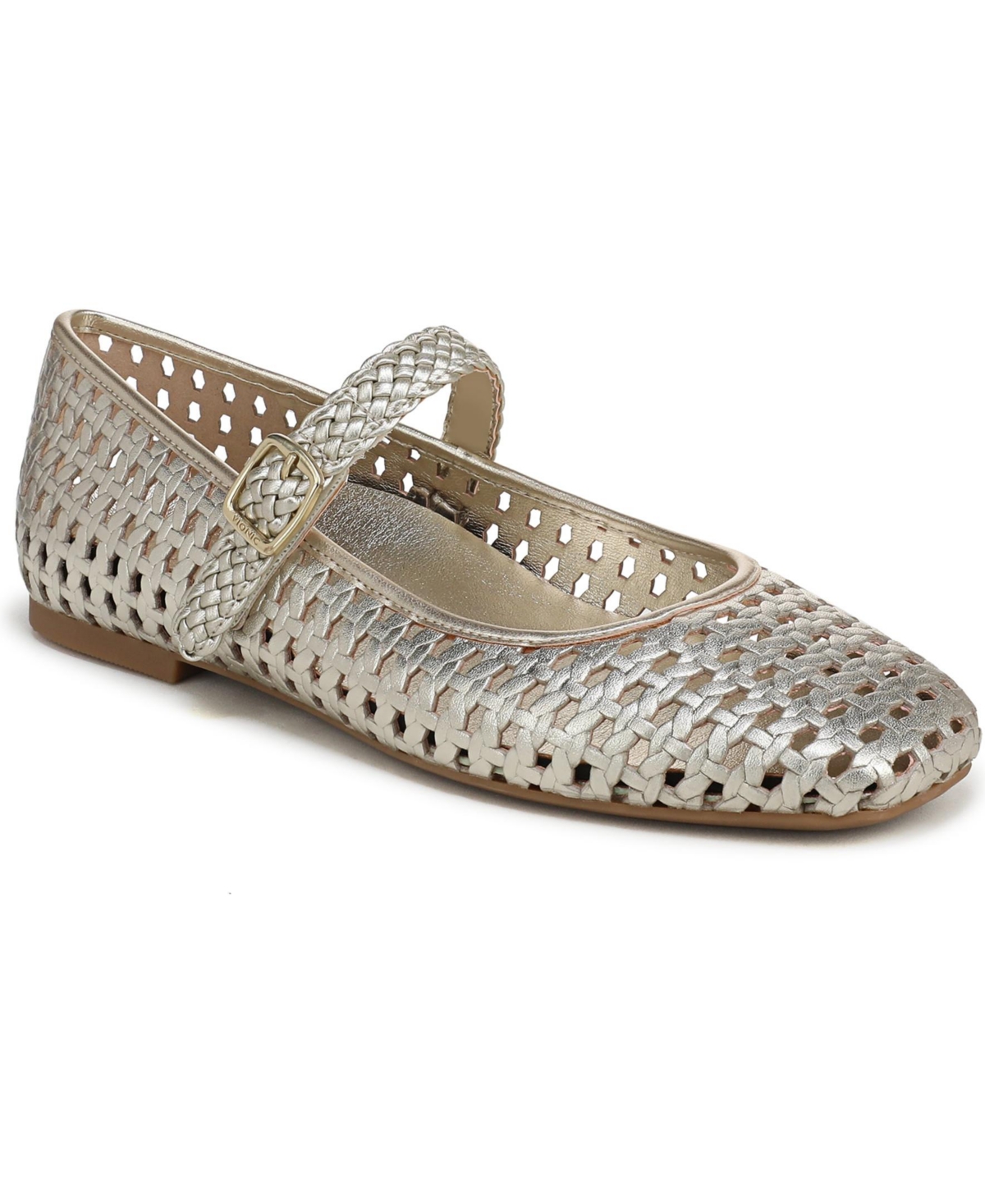 Click here for Vionic Womens Alameda Woven Mary Jane Flats - Gold... prices