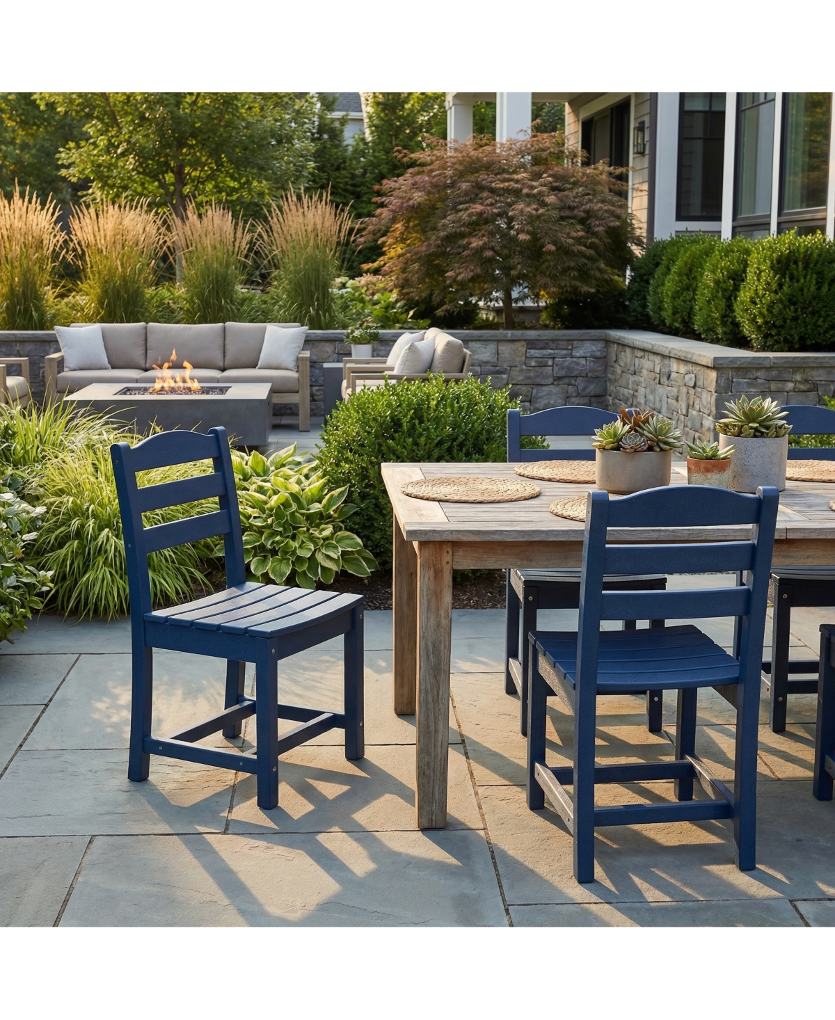 Click here for Set of 2 Outdoor Dining Chair without Armrests  Fo... prices