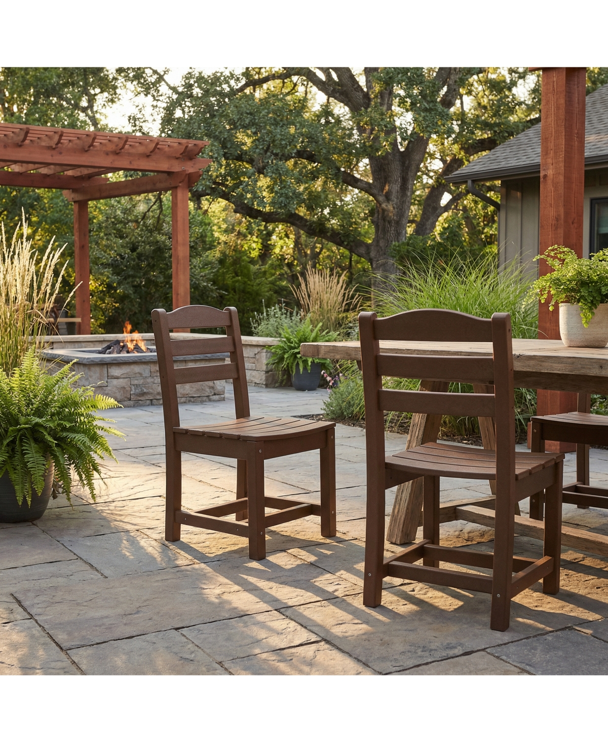 Click here for Set of 2 Outdoor Dining Chair without Armrests  Fo... prices