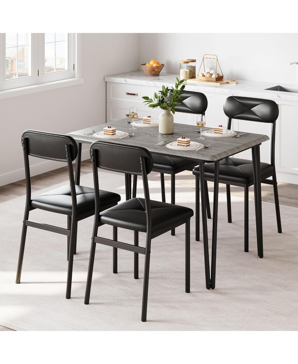 Click here for gaomon 5-Piece Dining Table Set with Upholstered C... prices