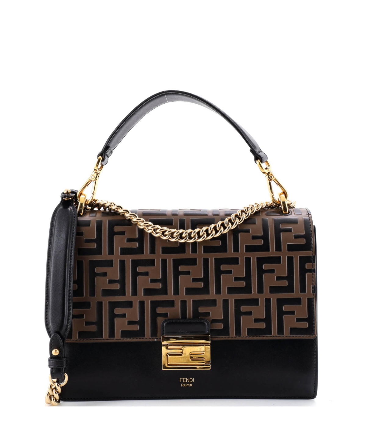 Click here for Pre-Owned Fendi Medium Kan U Shoulder Bag Zucca Em... prices