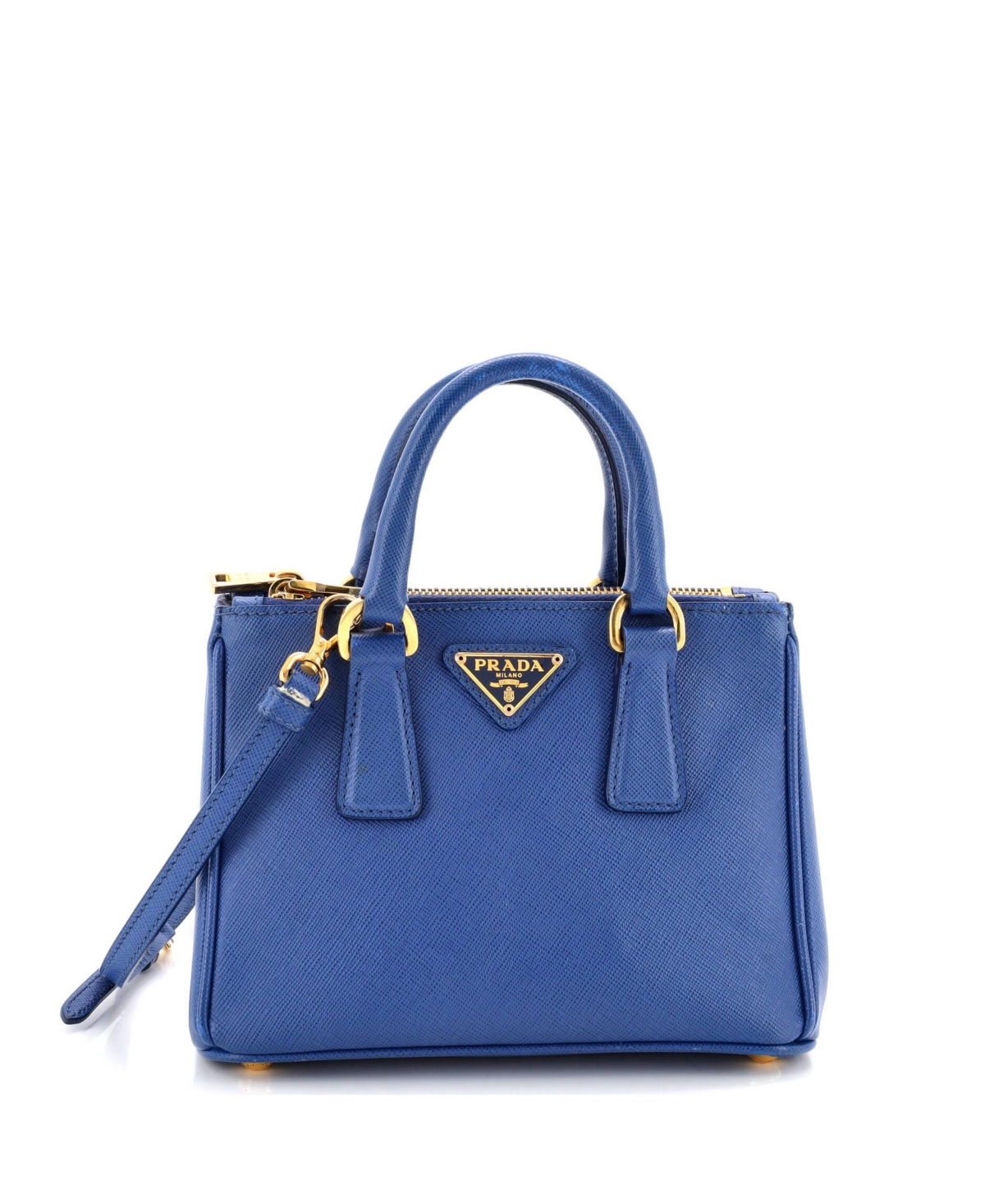 Click here for Pre-Owned Prada Mini Galleria Double Zip Tote Saff... prices