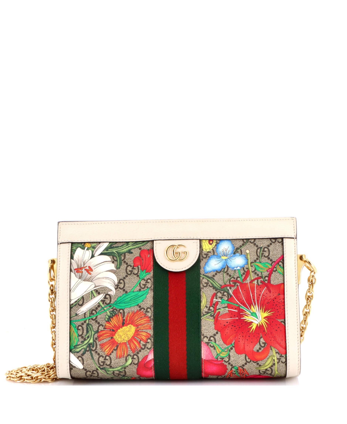 Click here for Pre-Owned Gucci Small Ophidia Chain Shoulder Bag F... prices
