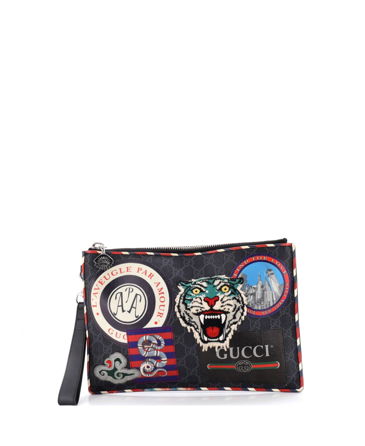 Click here for Pre-Owned Gucci Night Courrier Pouch Gg Coated Can... prices